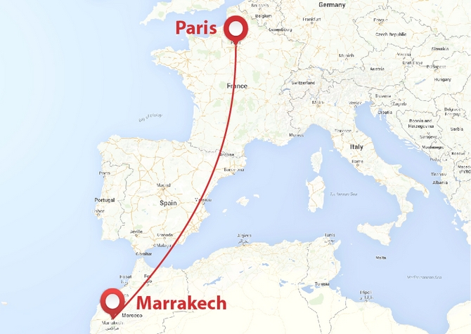 Vol en jet privé entre Paris et Marrakech | PrivateFly